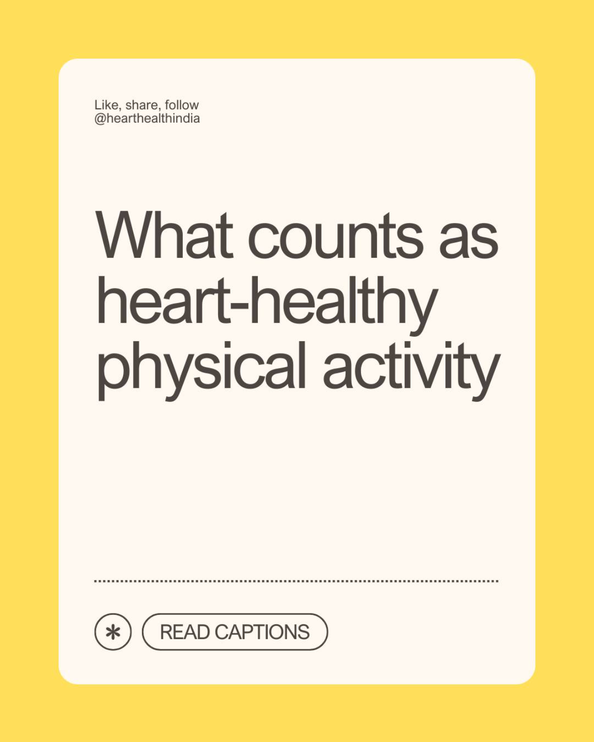 What counts as heart-healthy physical activity - Heart Health India ...